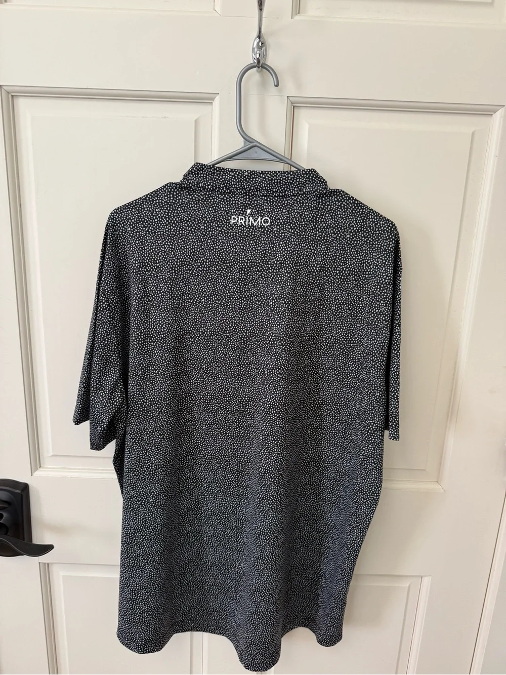 Primo | Shirts | Primo Mens Black Micro Dot Polo | Poshmark